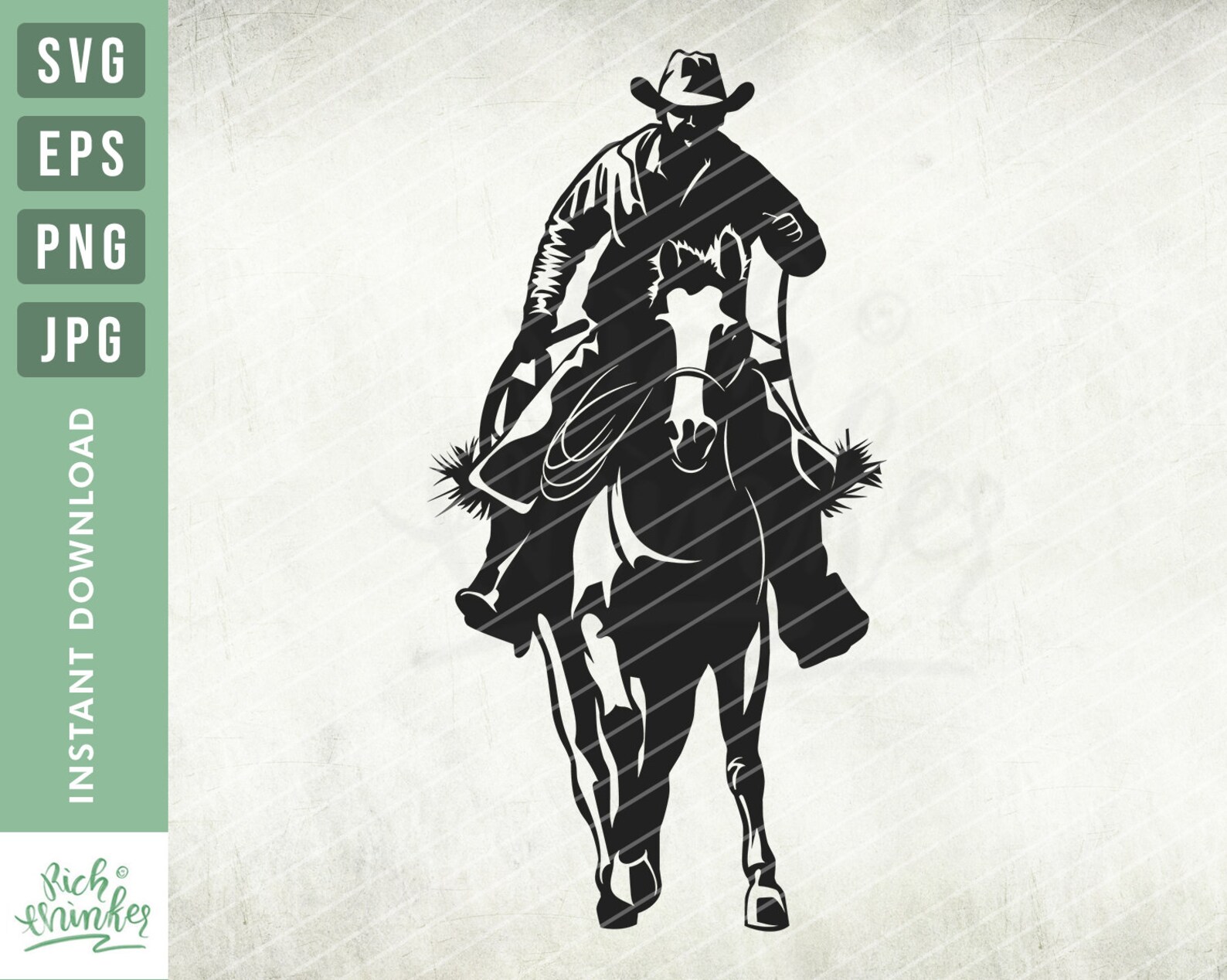 Cowboy Svg Western Cowboy Riding Horse SVG Rodeo cowboy svg | Etsy