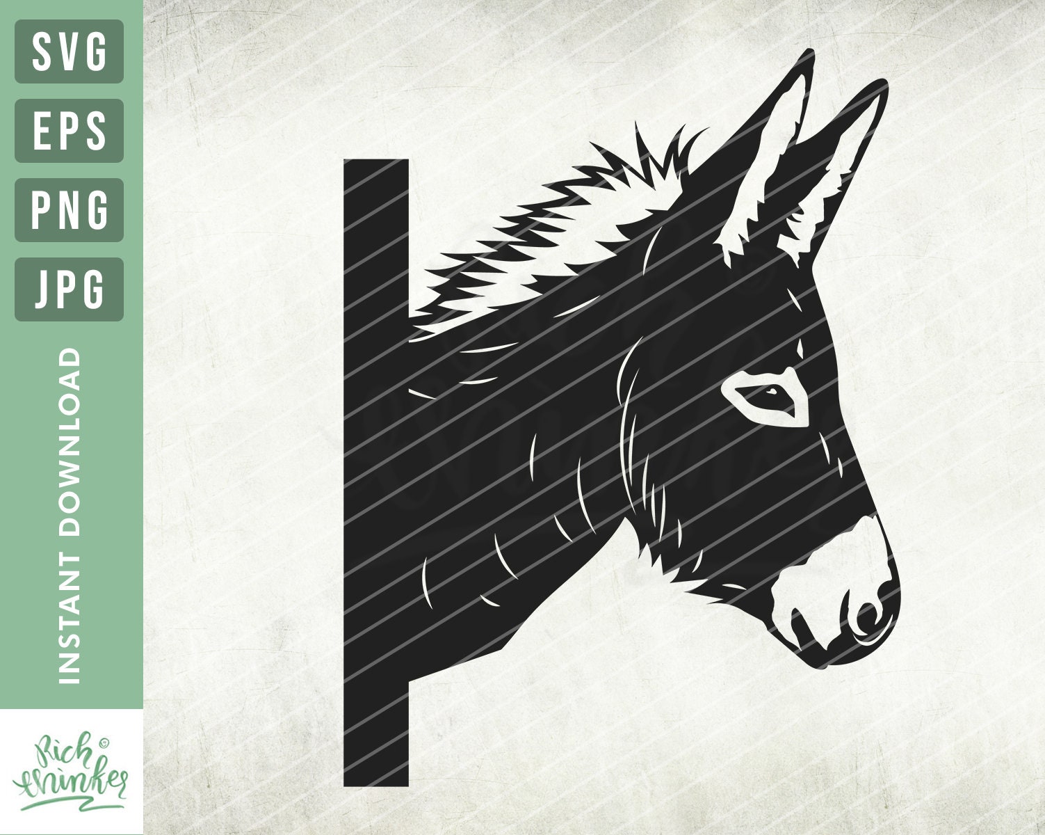 Mule Head Silhouette