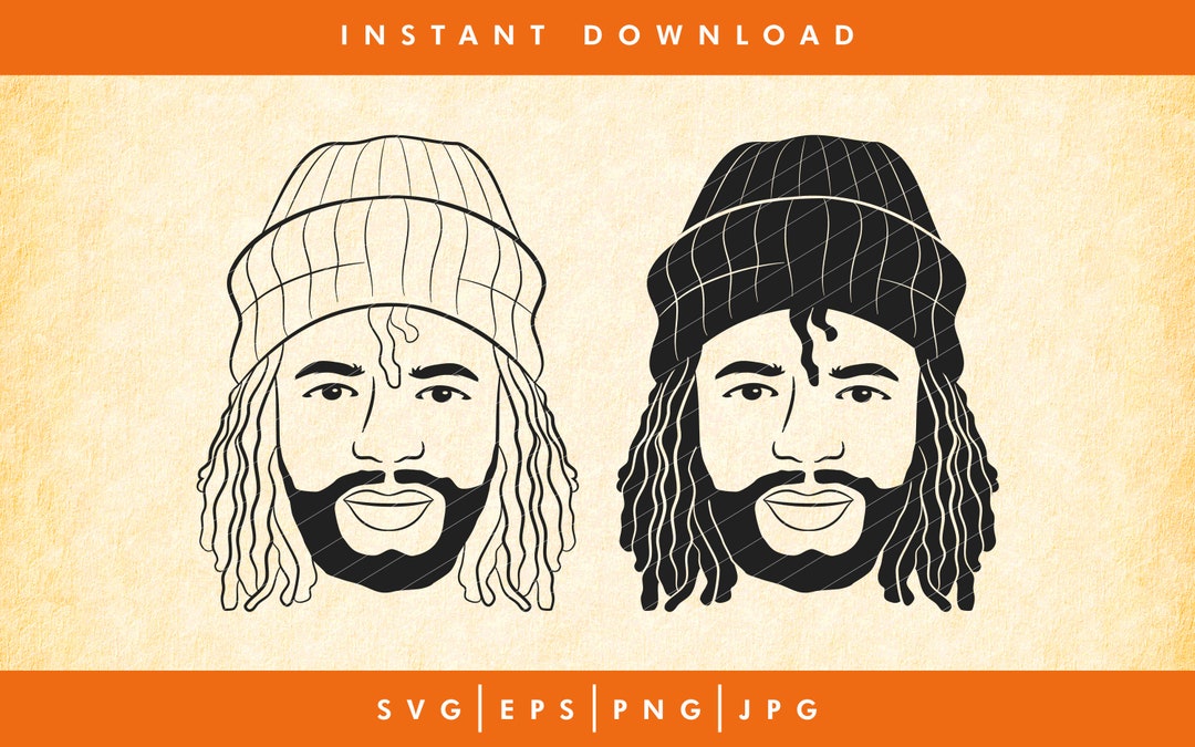 Rasta Dreads Svg, Jamaica Man Svg, Rastafarian Svg, Dreadlocks Svg ...