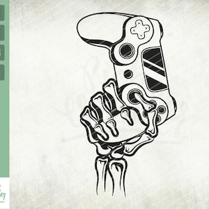 Gamer Skeleton Svg Gaming Svg Gamer Svg Gamer T-shirt - Etsy Canada