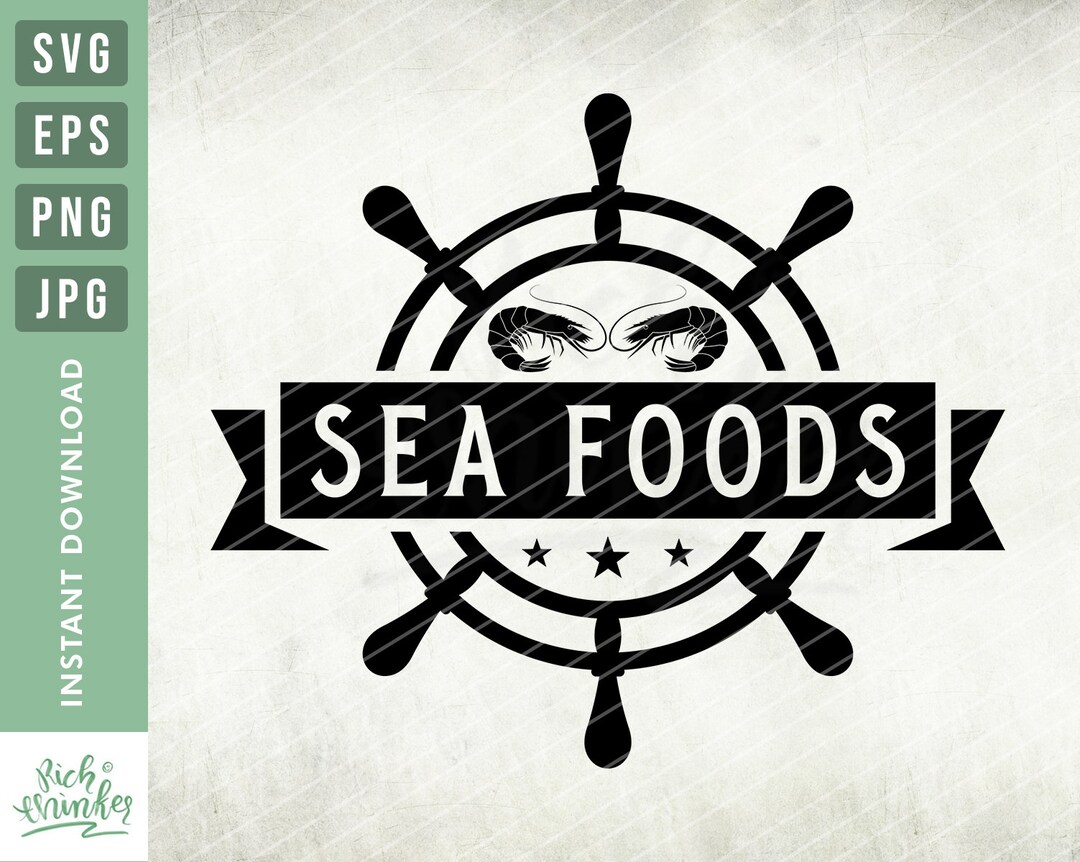 Fresh Seafoods Svg, Seafood Restaurant Svg, Seafoods Clipart, Seafoods ...