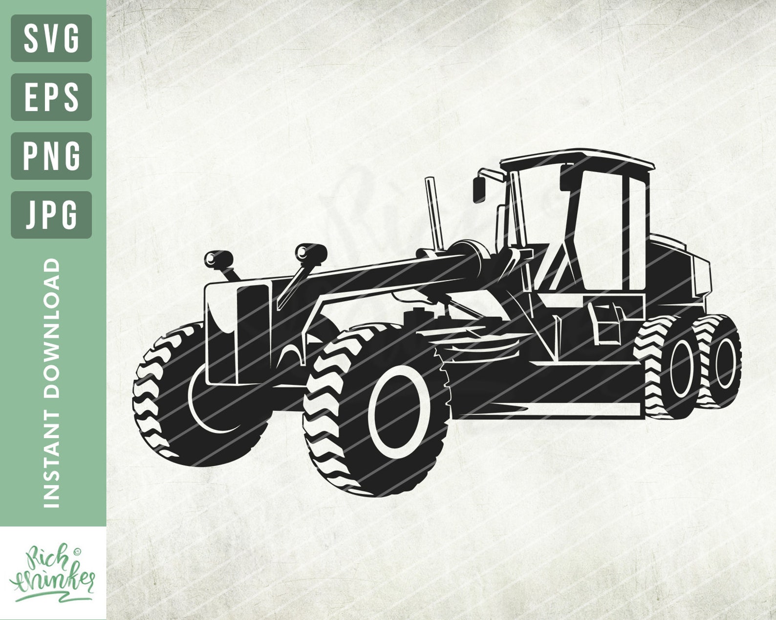 Road Grader SVG, Heavy Equipment Svg, Road Grader Cut Files, Road ...