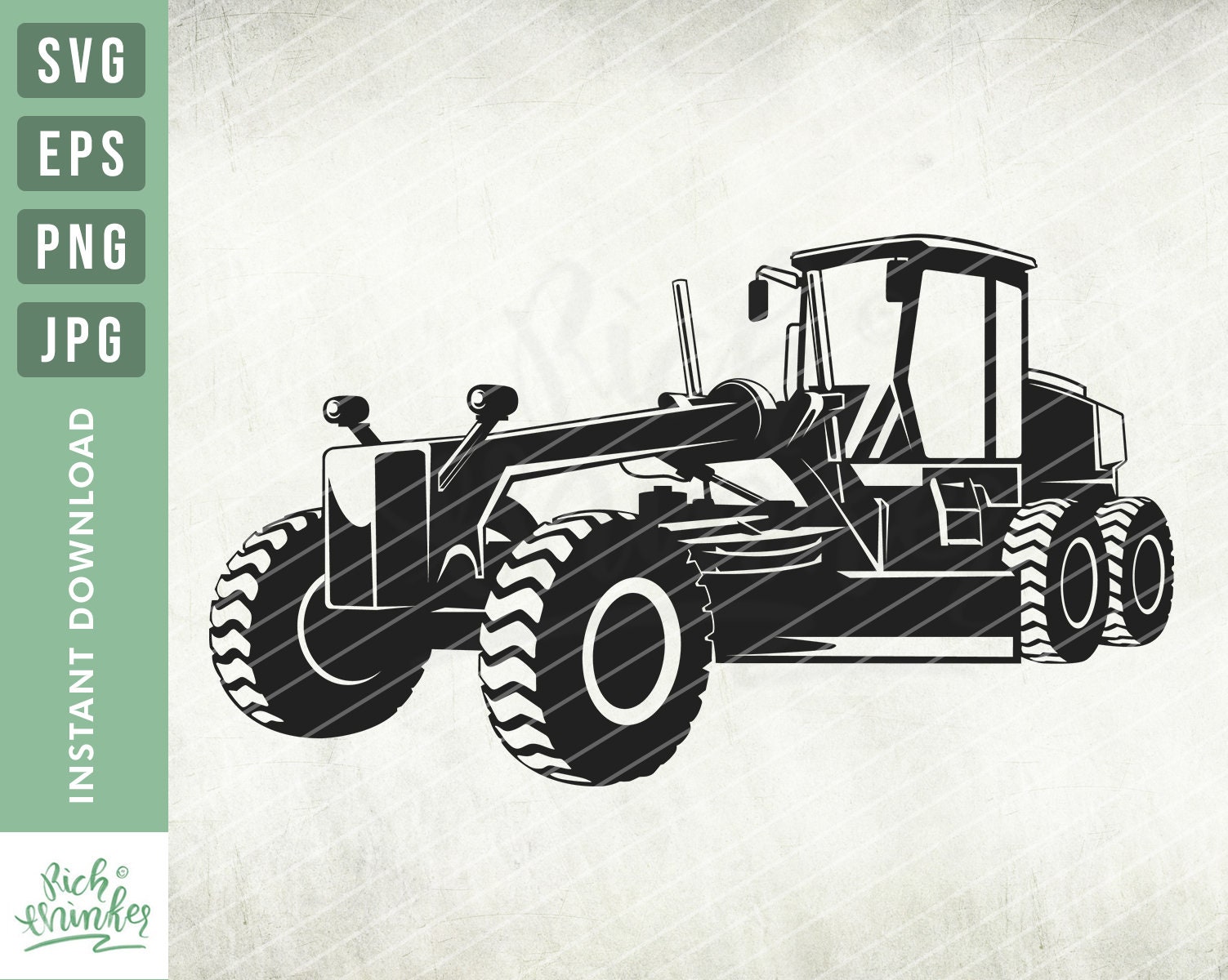 Road Grader SVG, Heavy Equipment Svg, Road Grader Cut Files, Road ...