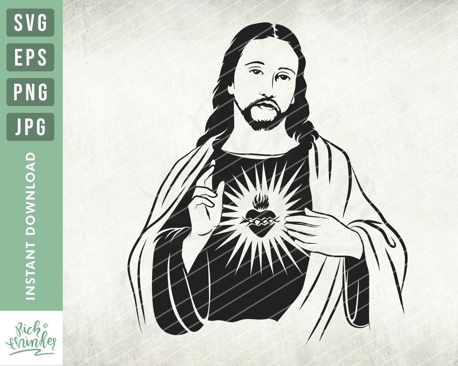 Scared Heart of Jesus Svg, Jesus Christ Svg, Jesus Svg, Christian Svg ...