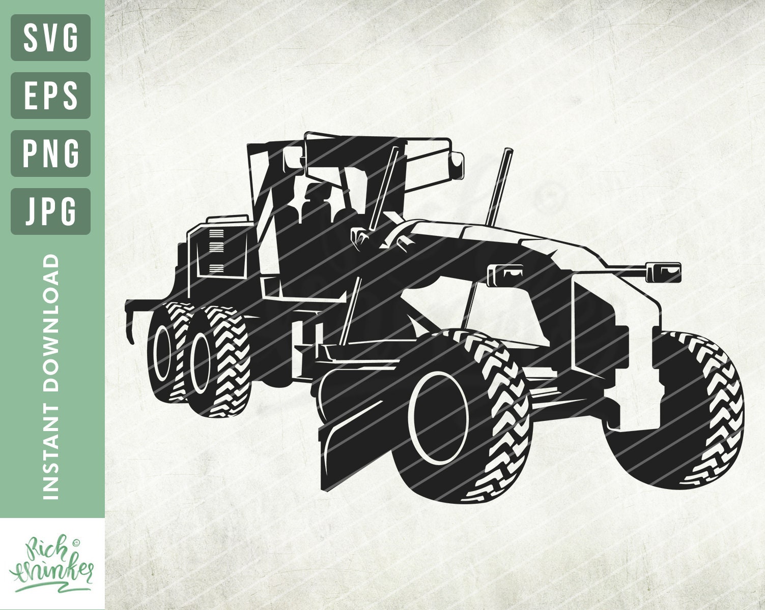 Road Grader SVG, Heavy Equipment Svg, Road Grader Cut Files, Road ...