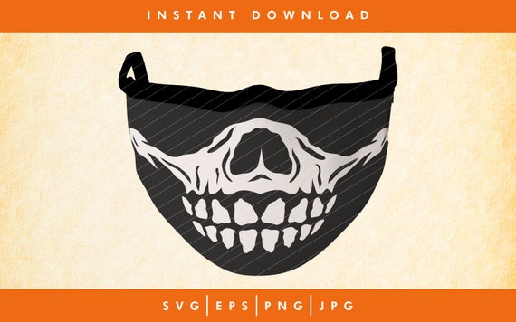 Skull face mask svg Skull Mask Skeleton mask Funny face | Etsy