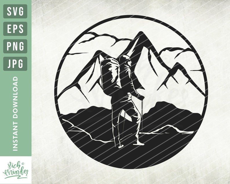 Mountain Climbing Svg Camping Svg Mountains Svg Nature Trip | Etsy