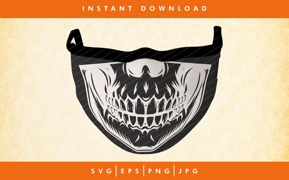 Skull Face Mask Svg Skull Svg Skeleton Mask Skull Svg | Etsy