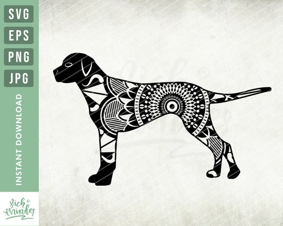 Labrador Dog Mandala Svg Zentangle SVG Clipart Dog Svg | Etsy