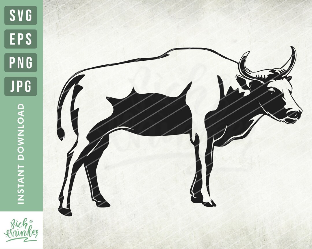 Ox Bull SVG, Bull Svg, Cattle Svg, Rancher Svg, Ox Svg, Bull Clipart ...
