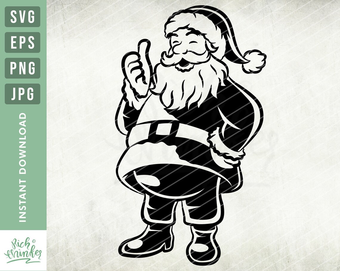Santa Svg Clip Art Santa Svg Santa Clip Art Cricut Cut | Etsy