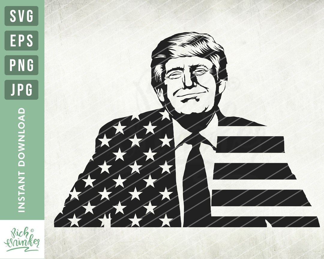 Donald Trump SVG, Merica SVG, Usa Svg, Election Svg, Cricut, Silhouette ...