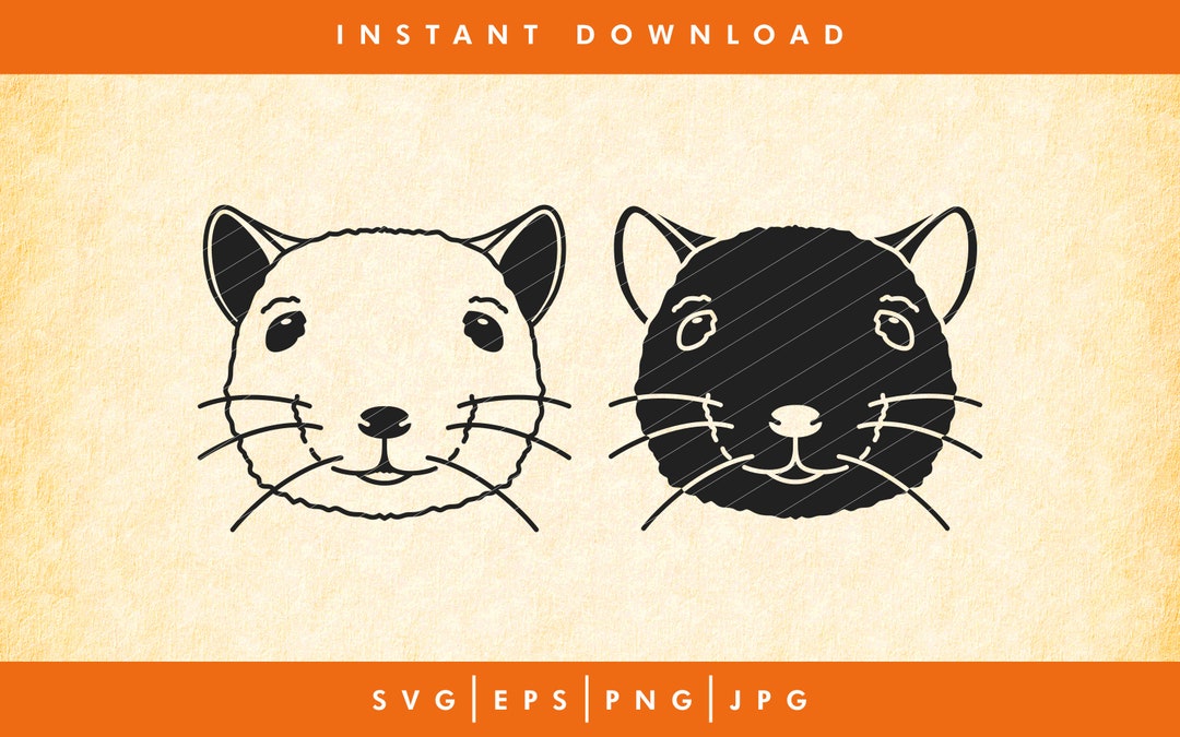 Rat SVG, Mouse Svg, Rodent Svg, Rat Face Clipart, Rat Files for Cricut ...