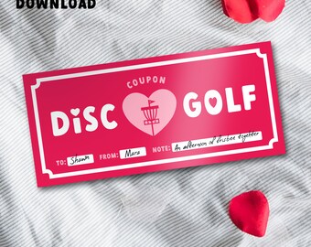 Disc Golf Valentine Printable - Etsy