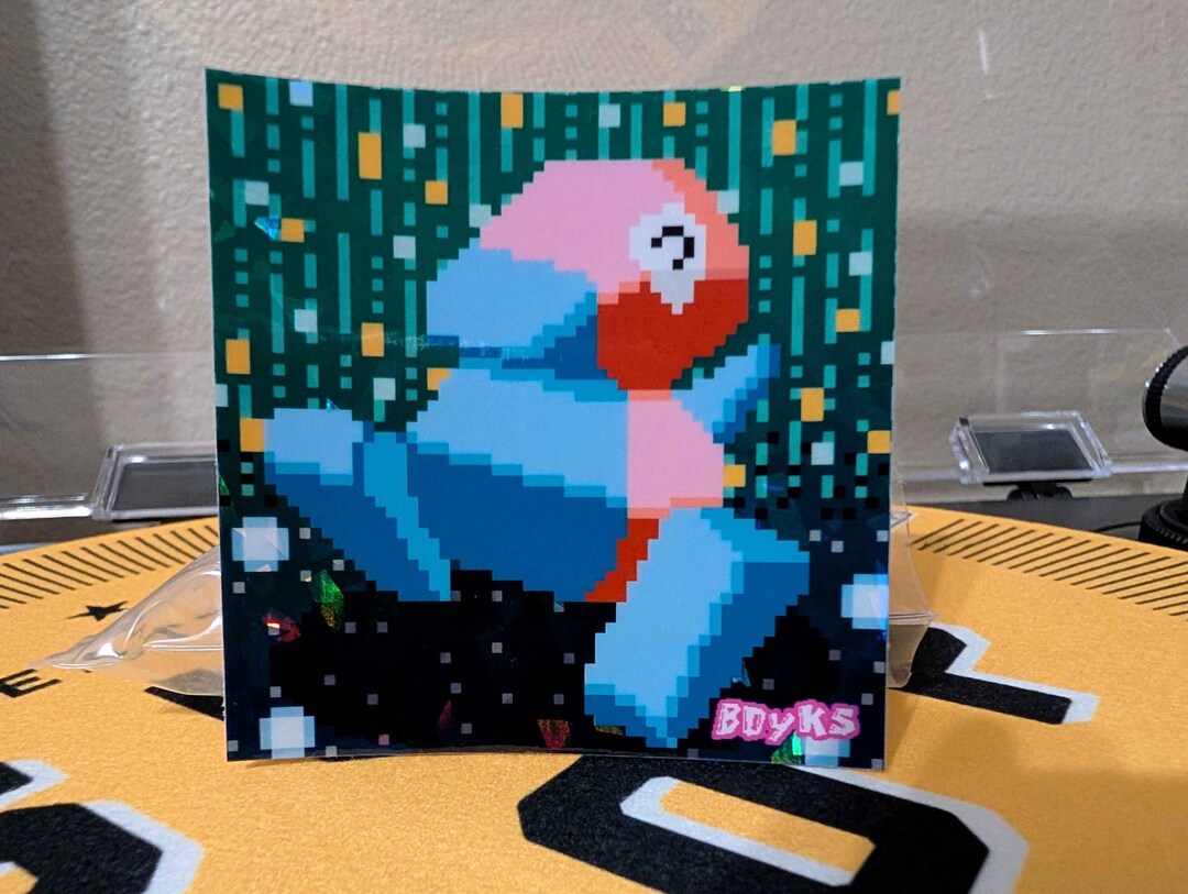 Holographic Prismatic 3"x3" Pokemon Pixel Art Waterproof Sticker ...