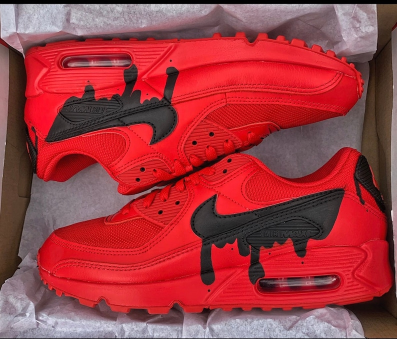 Custom Nike Air Max Drip -new Edition- Custom Color - Hand Painted Nike ...