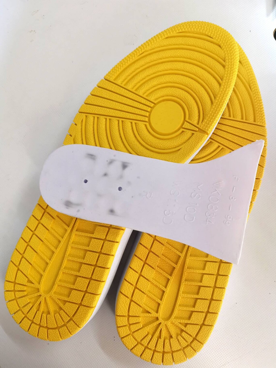 Air Jordan style replacement soles icey red/white | Etsy