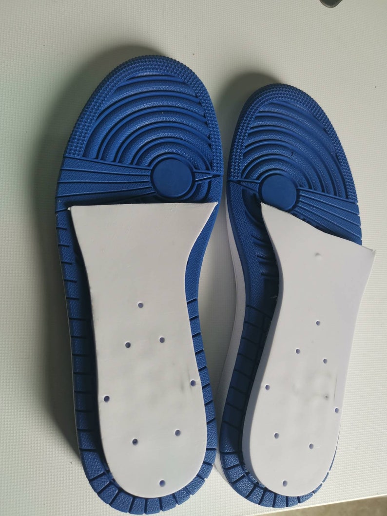 Air Jordan style replacement soles icey red/white | Etsy