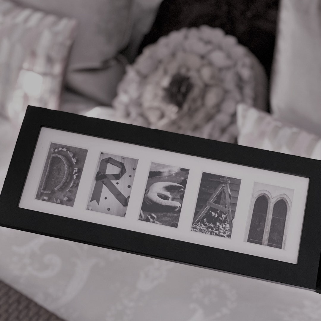 DREAM Letter Art Photo Frame Gift - Etsy