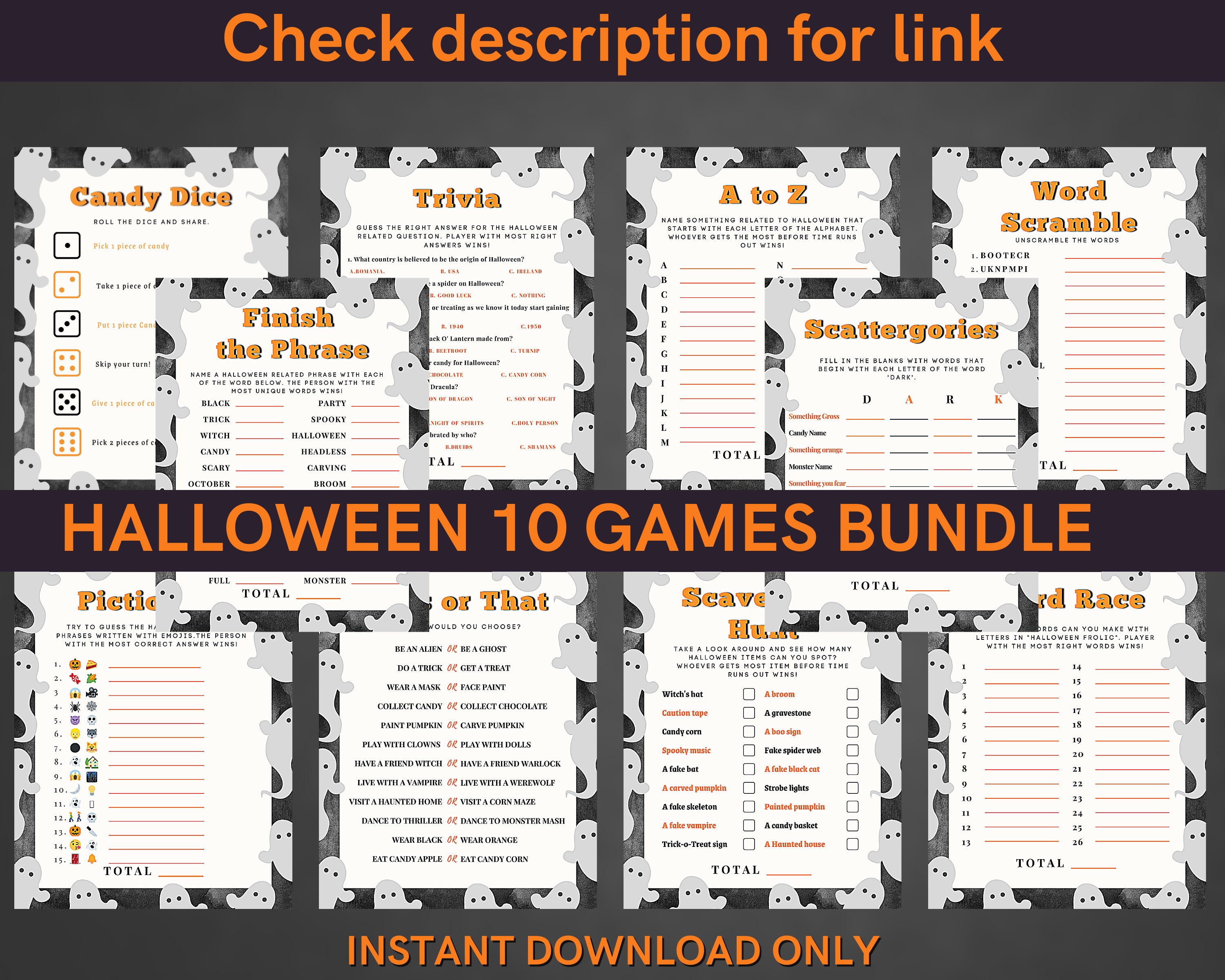 Halloween Mad Libs Game Printable for Fun Activity With Kids - Etsy