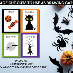 Halloween Bingo Game for a Classroom or Home Party Includes - Etsy