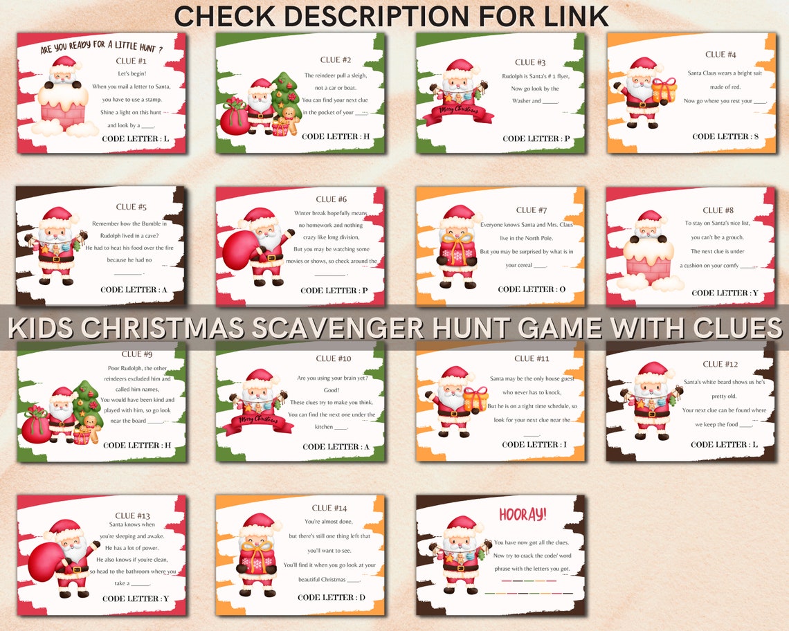 Kids Christmas Party Games Bundle for Holiday Fun Use as | Etsy