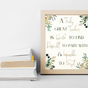 Teacher End of Year or Retirement Gift Printable School - Etsy