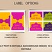 Editable Indian/bollywood Party Labels/signs Use for Diwali, Holi or ...