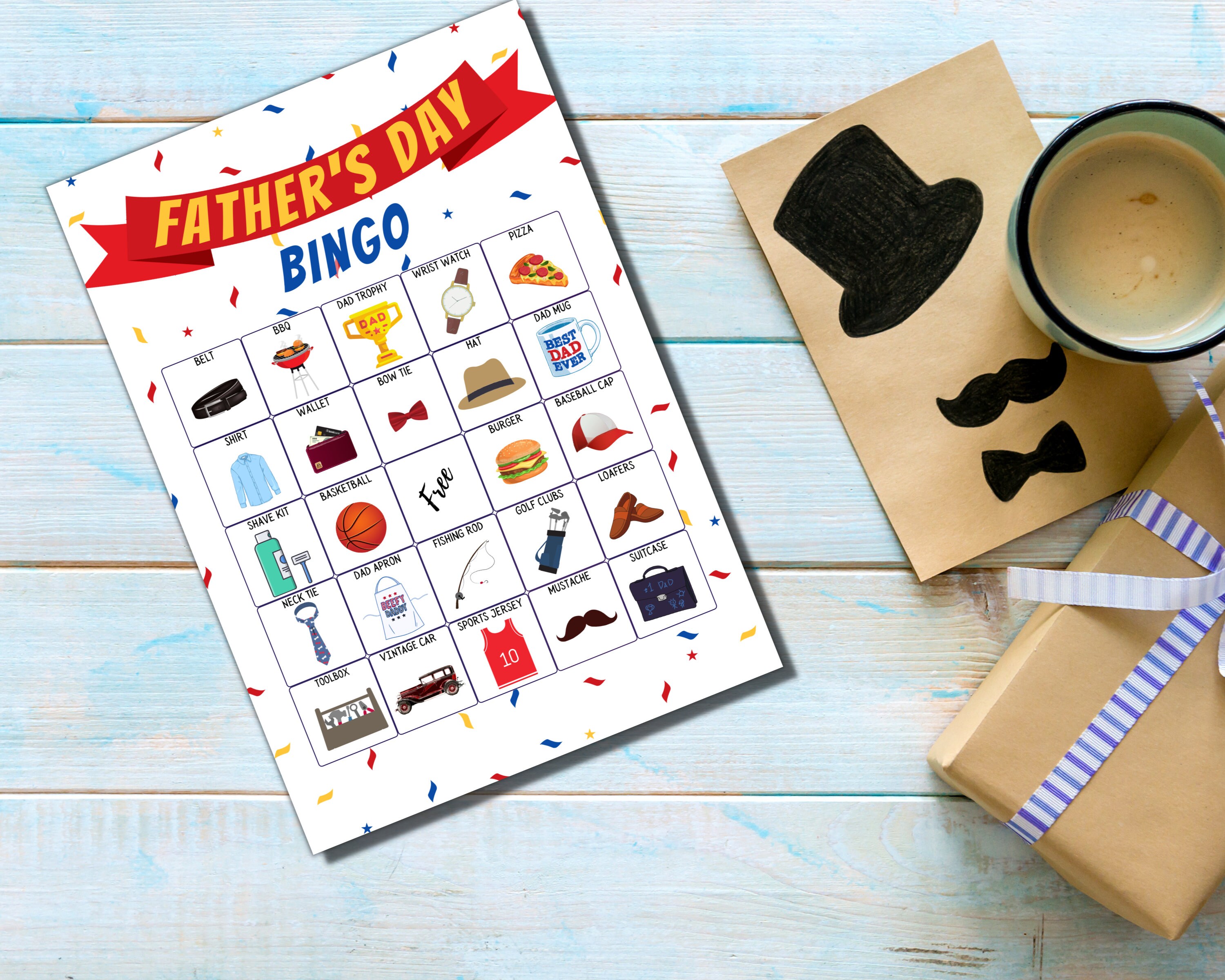 Father's Day Party Bingo Game Printable for Fun Activity - Etsy Canada