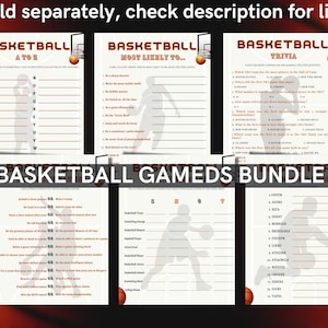 Basketball Party Photo Booth Props Printable for Fun Activity - Use for ...