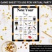 New Year Party Bingo Game Sheets for Fun Holiday Activity With Family ...