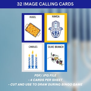Hanukkah/ Chanukah Bingo Game for a Fun Activity With Kids, Family or ...
