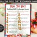Holiday Roll the Dice Gift Exchange Game Christmas Activity Use for ...