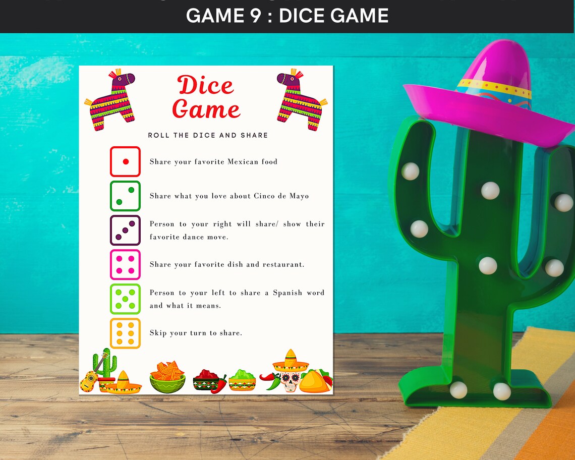 Cinco De Mayo Games Printable Bundle for Fun Activity With - Etsy
