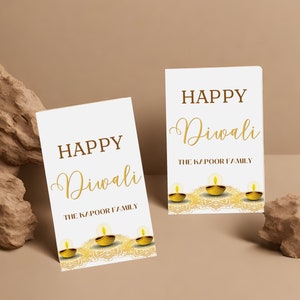 Editable Happy Diwali Gift Tag for a Desi Indian Holiday - Etsy