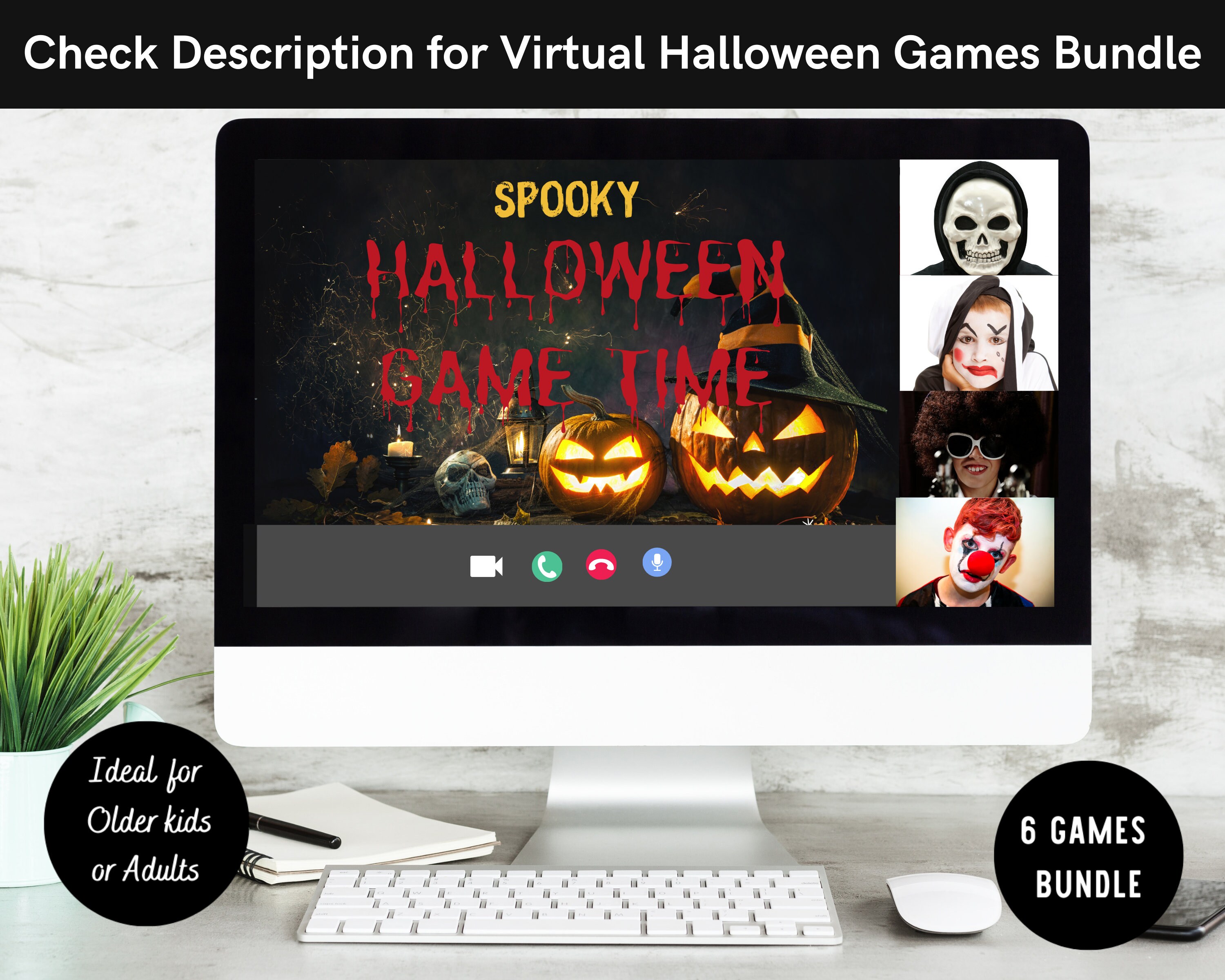 Virtual Halloween Games Bundle with 7 games for some | Etsy