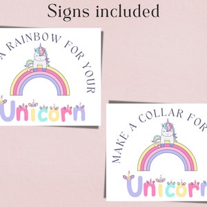 Unicorn Adoption Party Signs: Printable Birthday Activity (instant ...