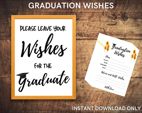 Graduation wishes and advice for graduates Ideal for | Etsy