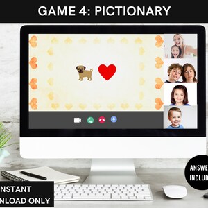 Virtual Valentines Games Bundle for an Online or Zoom Party for Kids ...