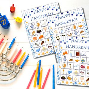 Hanukkah/ Chanukah Bingo Game for a Fun Activity With Kids, Family or ...
