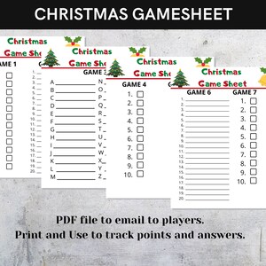 Virtual Christmas Games Bundle for an Online Holiday Party for Kids ...