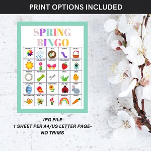 Printable Spring/easter Bingo Cards for a Fun Activity With Kids ...