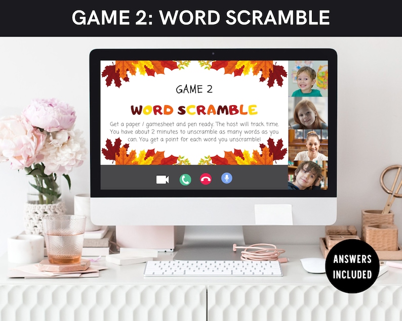 Family Thanksgiving Virtual Games Bundle for online party on | Etsy