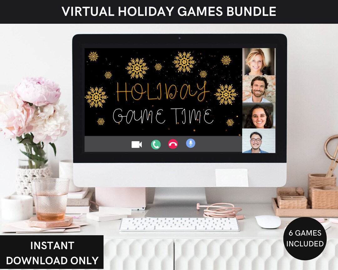 Virtual Holiday Games Bundle for an Online Holiday Party With Team ...