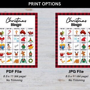 Kids Christmas Bingo Game for Fun Holiday Activity With Family and ...