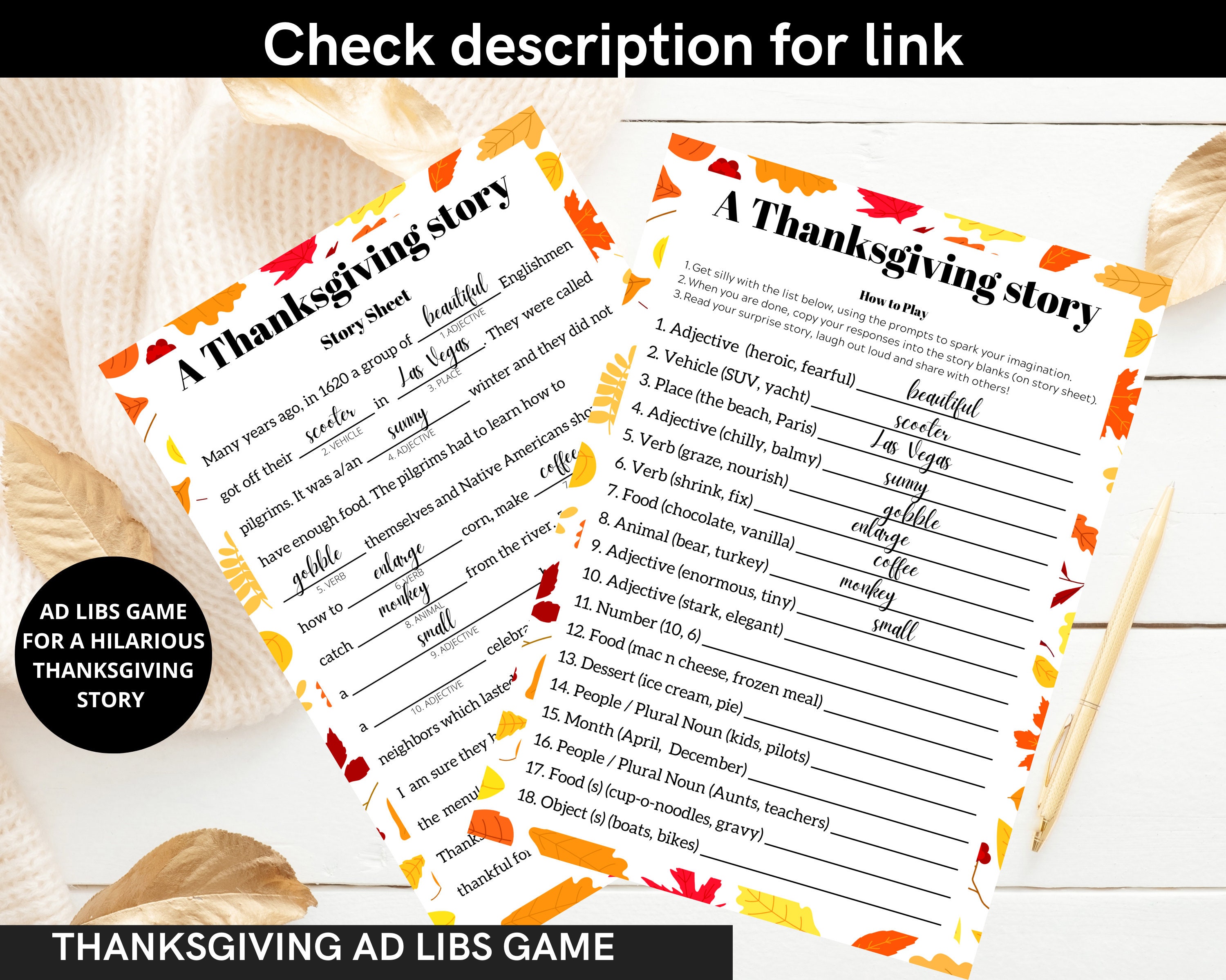 Thanksgiving/ Friendsgiving Find Someone Who... Game Printable - Etsy