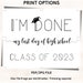 Last Day of High School/ Senior Year Sign Printable Use as - Etsy