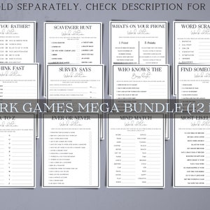 Work or Office Party Games Mega Bundle for Fun Team Building/ Bonding ...