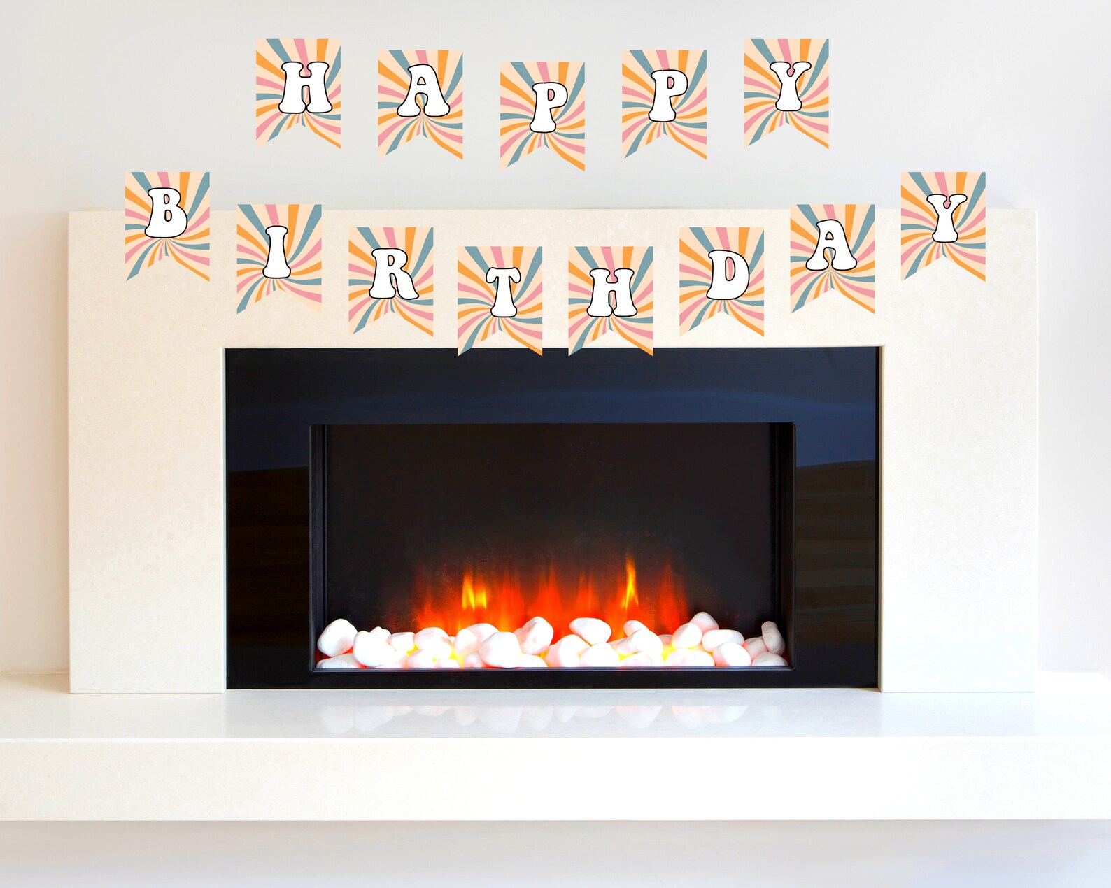 DIY Groovy Retro Banner Sign Printable (instant Download) - Etsy