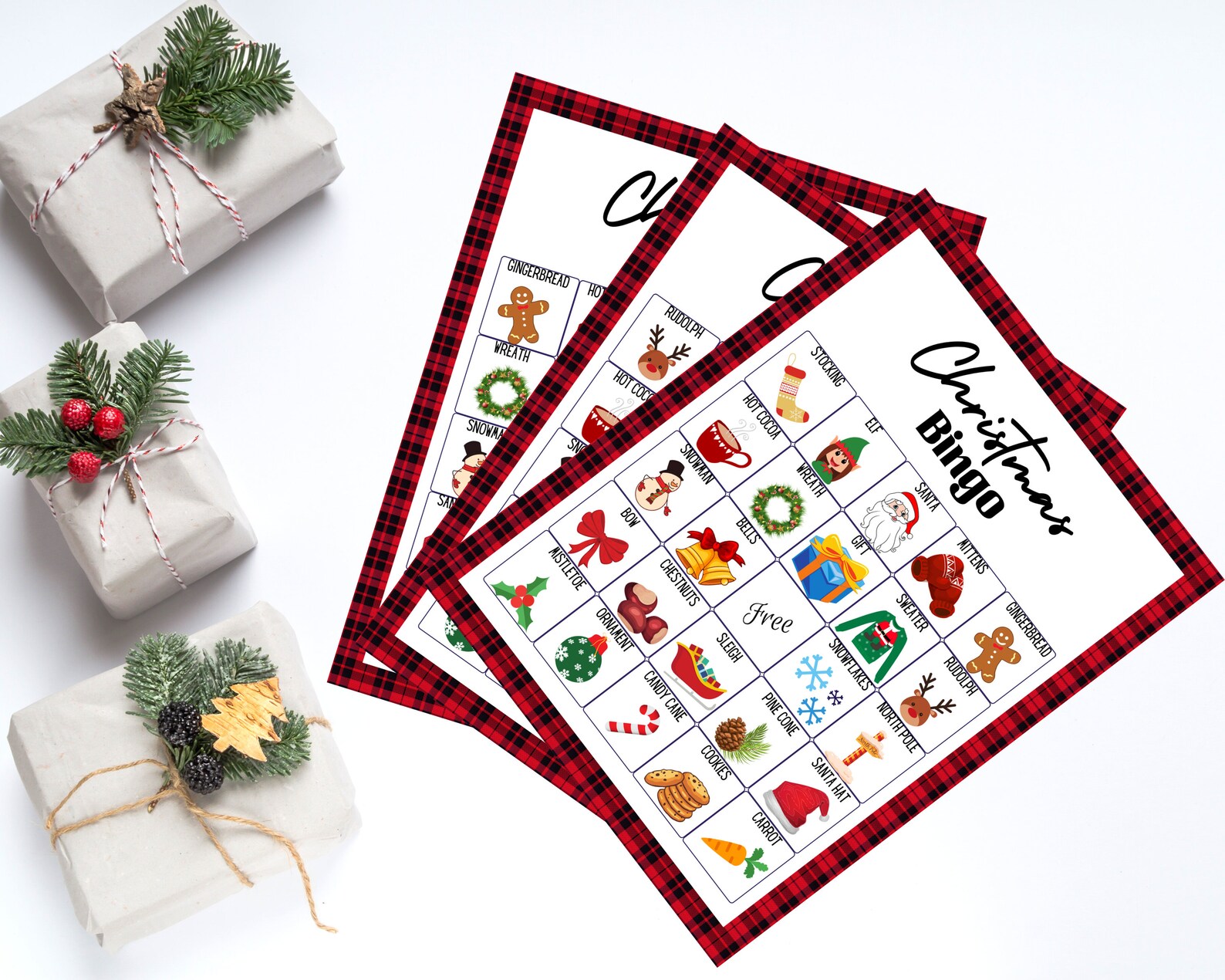 Kids Christmas Bingo Game for Fun Holiday Activity With Family - Etsy